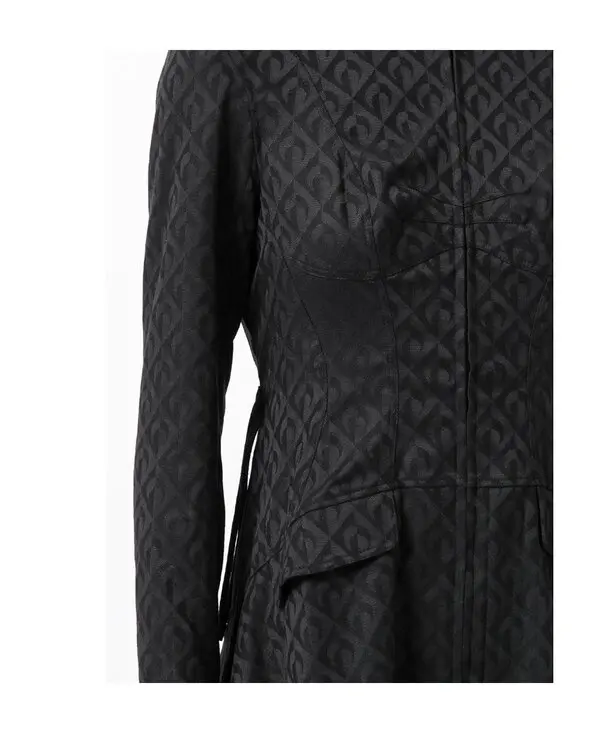 MARINE SERRE Zip-up Shirt Dress