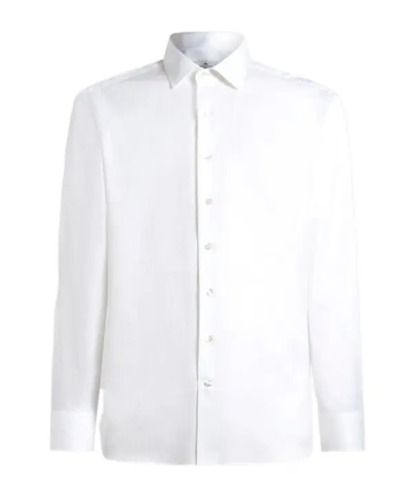 Etro Jacquard Button-up Shirt - White