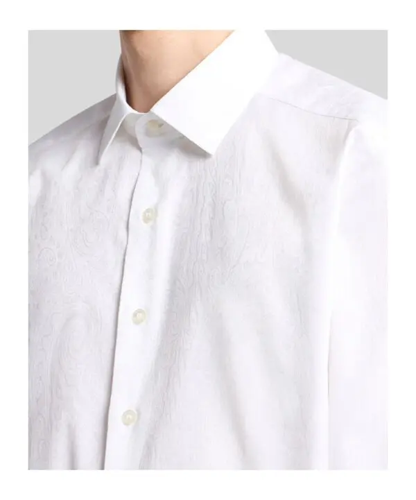 Etro Jacquard Button-up Shirt - White
