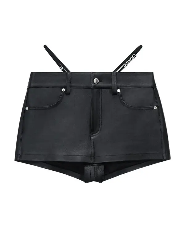 Alexander Wang Button Detailed Mini Skorts - Black