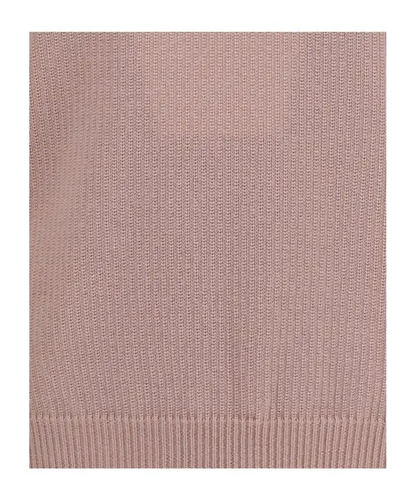 Zegna Long-sleeved V-neck Jumper - Nude