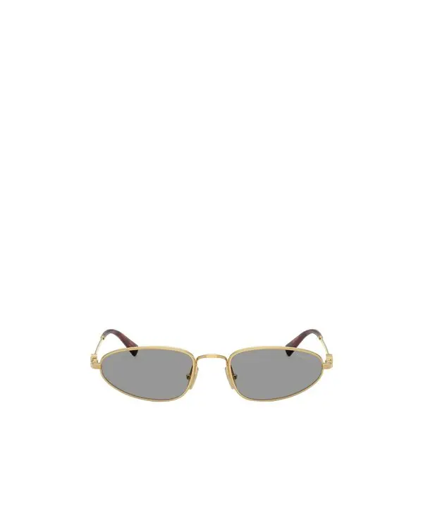 Miu Miu Oval Frame Sunglasses - Gray