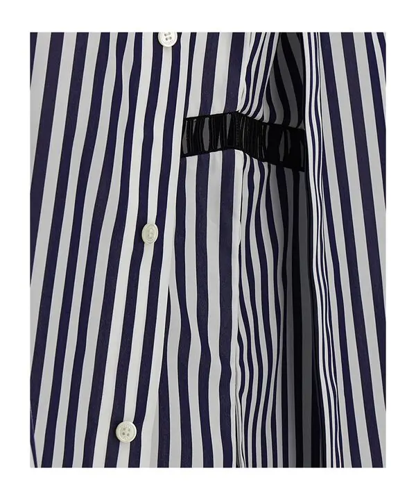 Sacai Striped Poplin Sleeveless Shirt