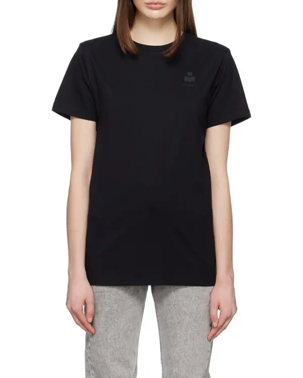 Isabel Marant Étoile Aby Crewneck T-shirt With Logo - Black