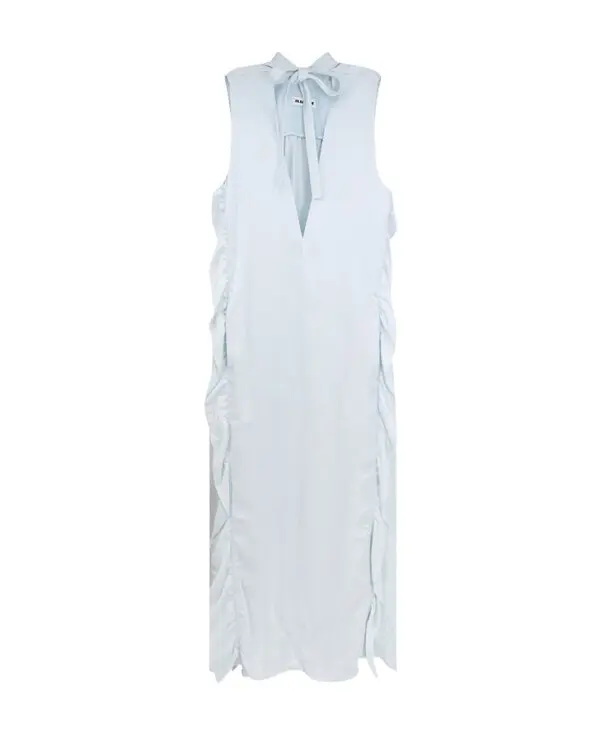 JIL SANDER Sleeveless Maxi Dress With Ruffled Details