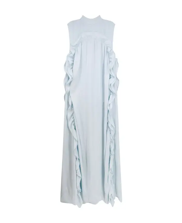 JIL SANDER Sleeveless Maxi Dress With Ruffled Details