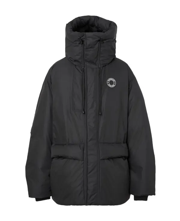 Burberry High-neck Logo-patch Padded Down Jacket
