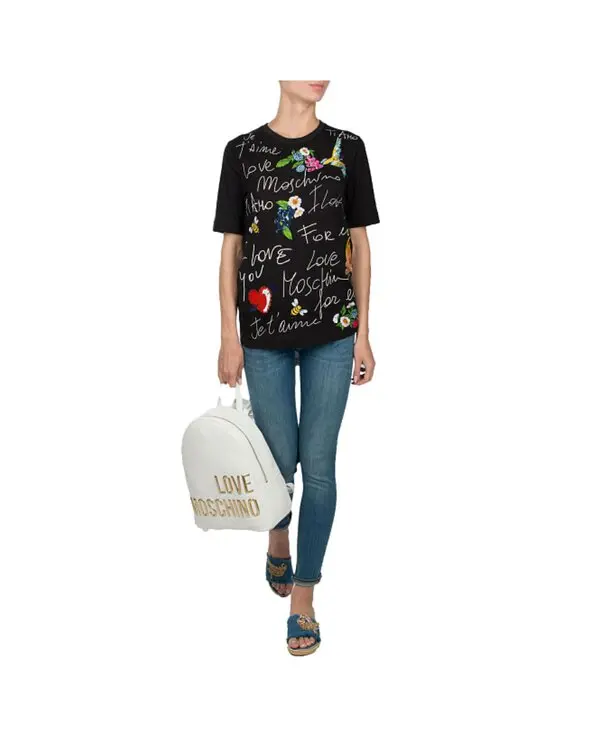 Moschino Embroidered Logo T-shirt