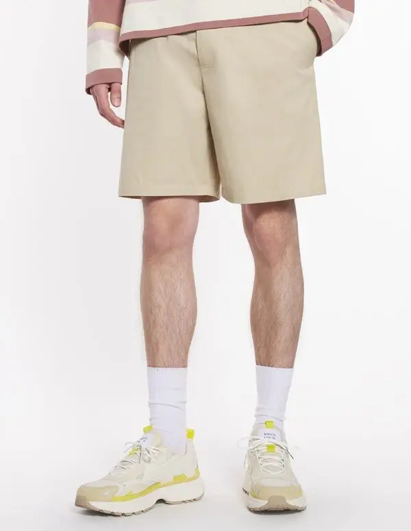 Maison Kitsuné Logo Embroidered Straight Fit Shorts