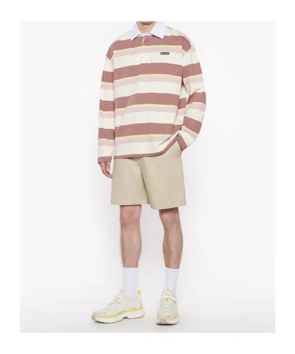 Maison Kitsuné Logo Embroidered Straight Fit Shorts