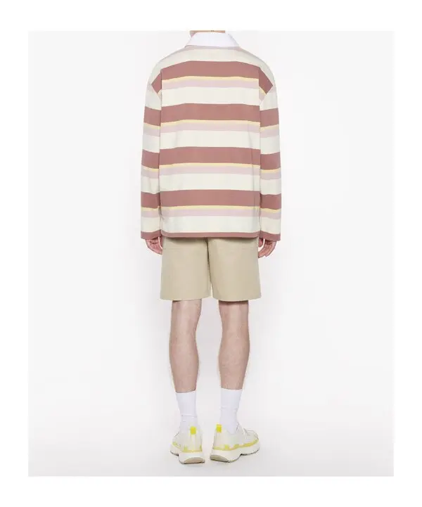 Maison Kitsuné Logo Embroidered Straight Fit Shorts