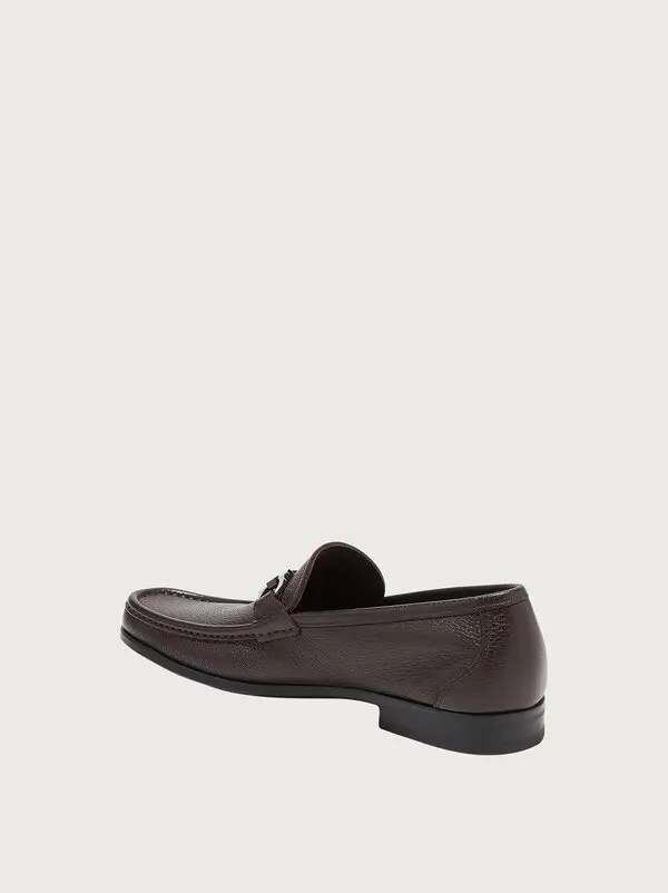 FERRAGAMO Gancini Bit Loafers - Black