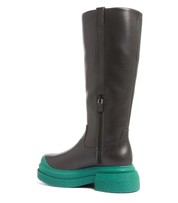 STUART WEITZMAN Knee High Boots With Contrast Sole