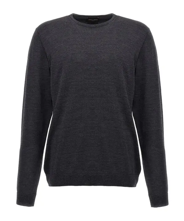ROBERTO COLLINA High-neck Wool Sweater - Black