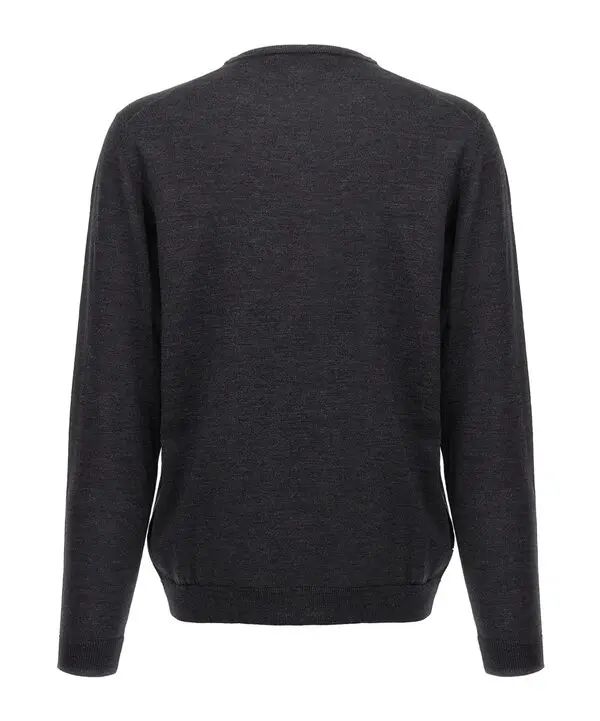ROBERTO COLLINA High-neck Wool Sweater - Black