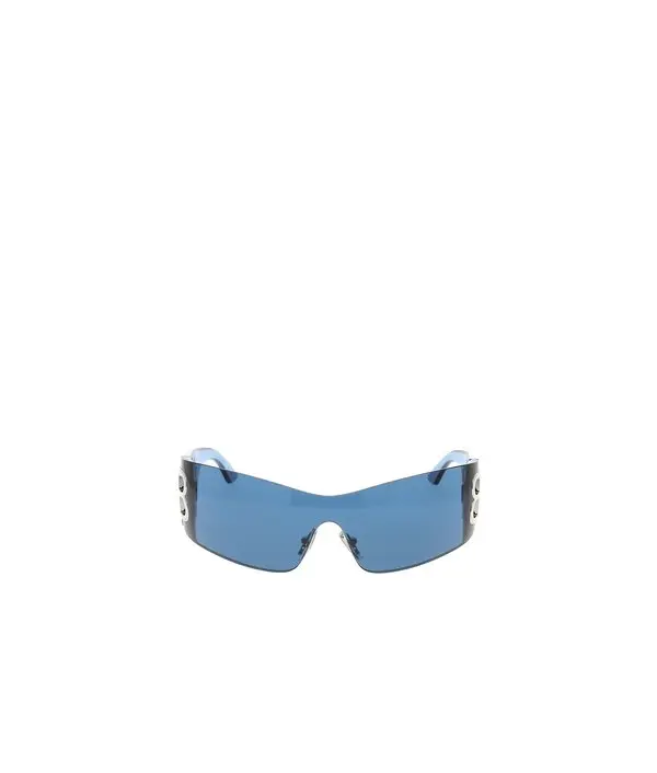 Balenciaga Shield Frame Sunglasses - Blue