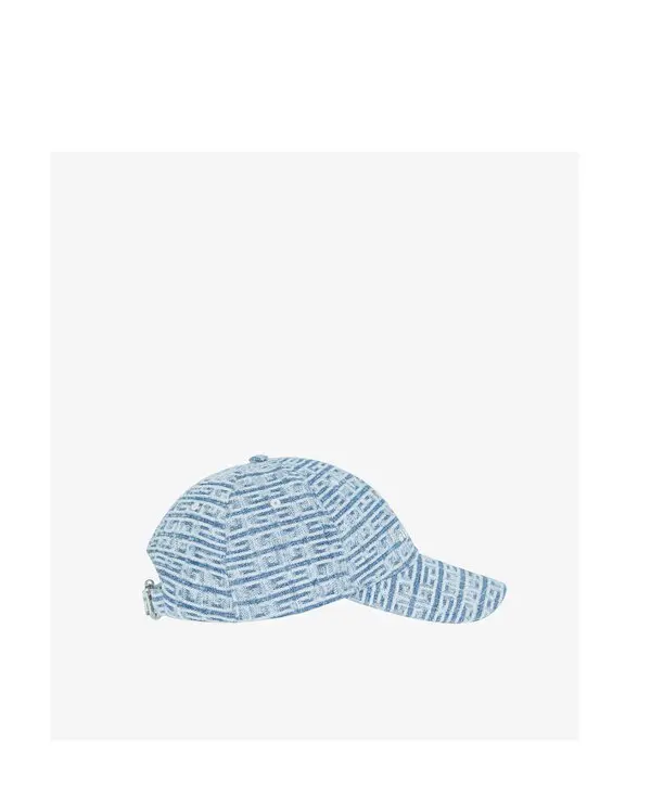 Givenchy 4g Embroidered Denim Baseball Cap