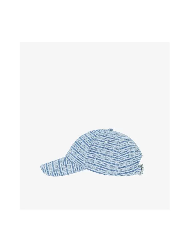 Givenchy 4g Embroidered Denim Baseball Cap