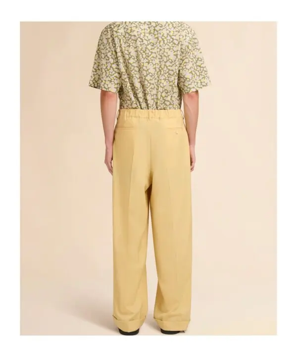 Marni Tropical Pleated Trousers - Yellow