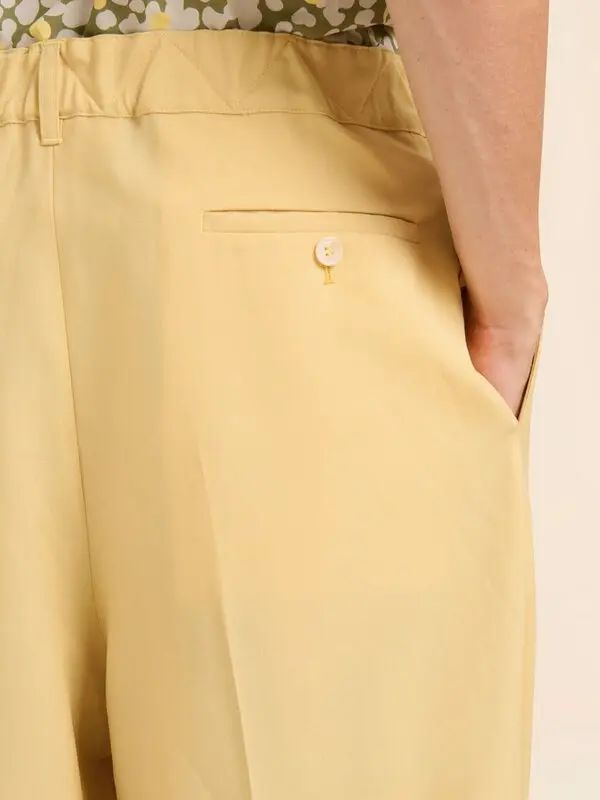 Marni Tropical Pleated Trousers - Yellow