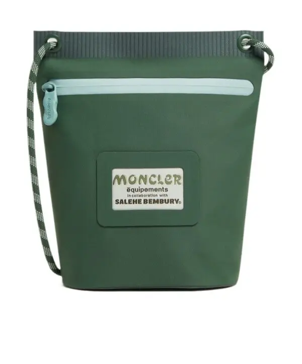 Moncler Amoeba Logo Patch Messenger Bag - Green