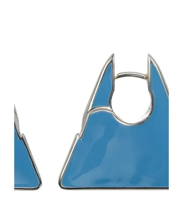 Bottega Veneta Triangle Earrings - Blue