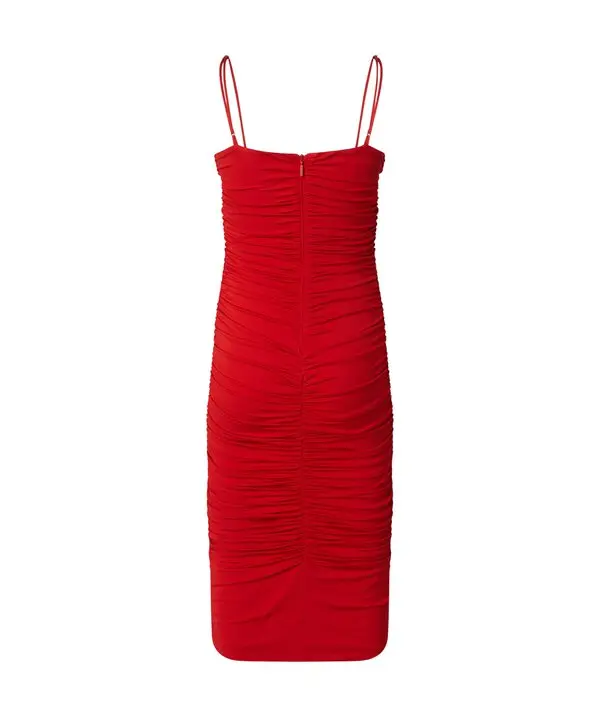 Pinko Gathered Midi Dress