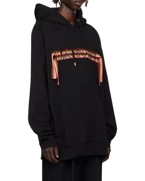LANVIN Logo Patch Drawstring Hoodie