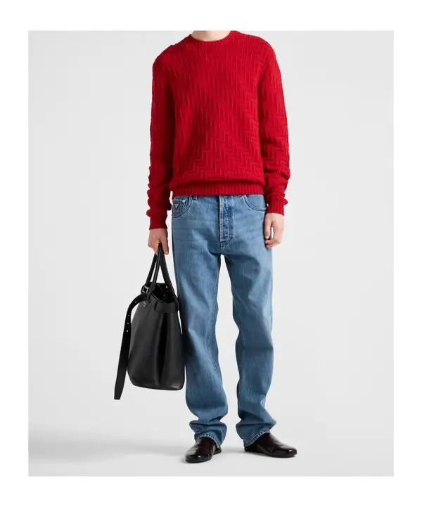 Prada Crewneck Knitted Sweater