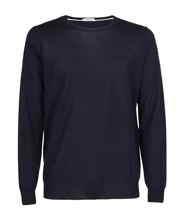 PAOLO PECORA Crewneck Knit Jumper - Black