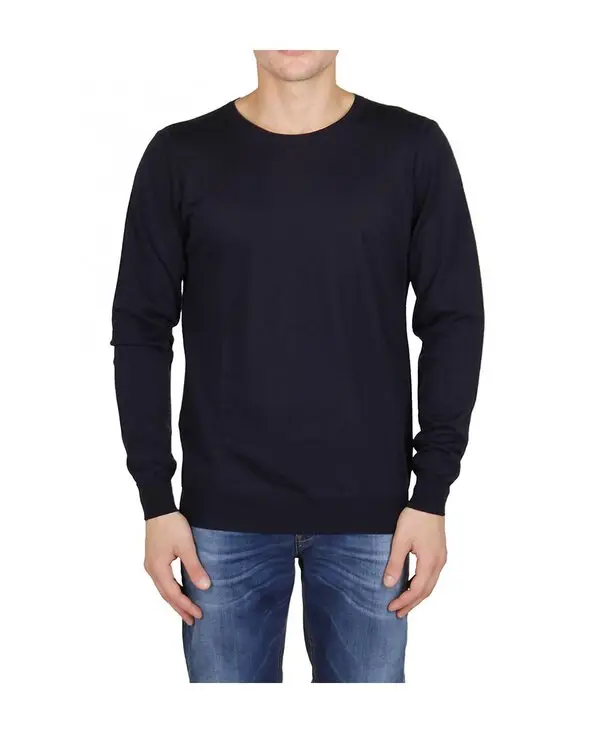 PAOLO PECORA Crewneck Knit Jumper - Black