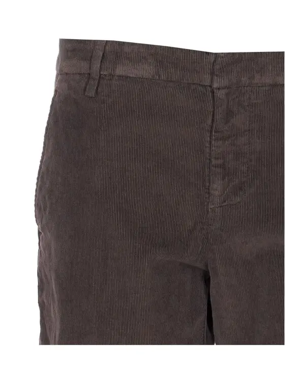 DONDUP Gaubert Velvet-effect Pants - Black