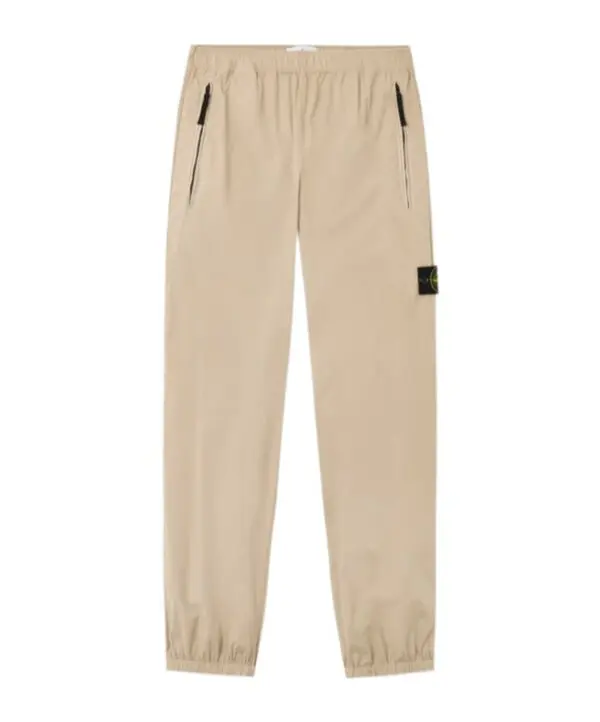 Stone Island Logo Patch Elasticated Pants - Desert