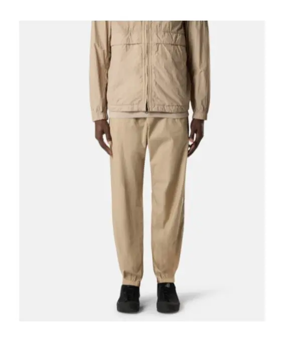 Stone Island Logo Patch Loose-fit Trousers - Desert