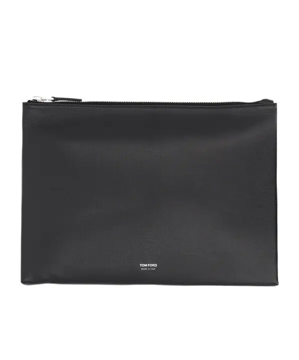 TOM FORD Zipped Clutch Bag - Black