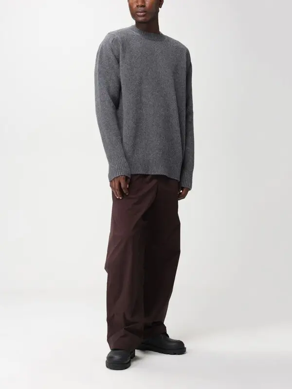 OAMC Round Neck Long-sleeved Sweater With Back Letter Detail
