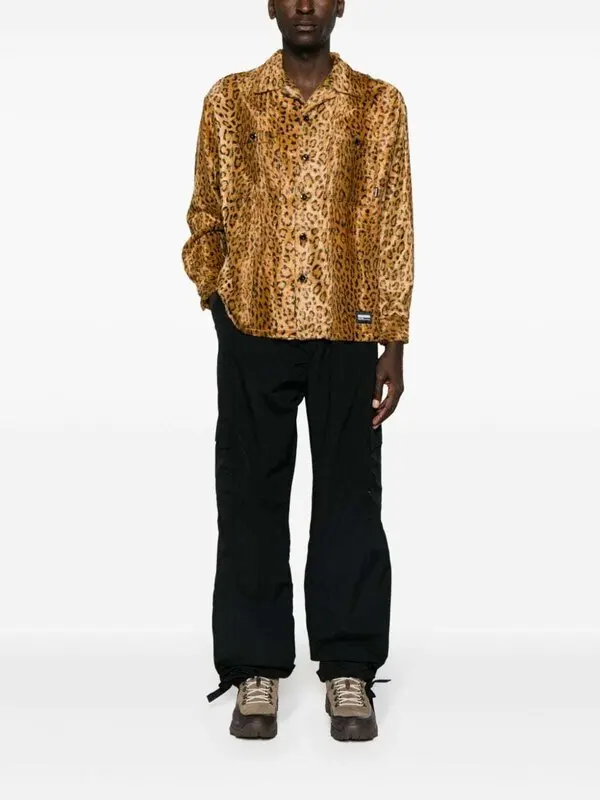 MSGM Straight-leg Ripstop Cargo Trousers With Drawstring Ankles