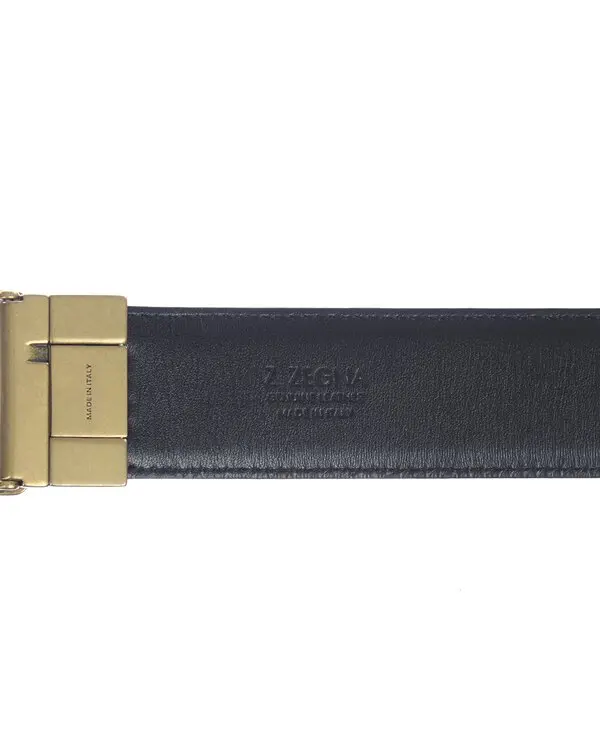 Zegna Logo Belt