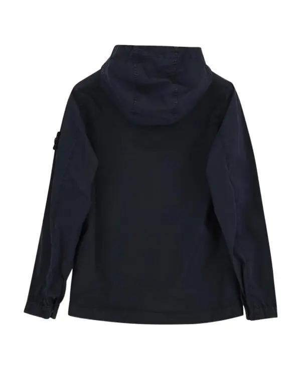 Stone Island Crinkled Cotton-jersey Hoodie Jacket