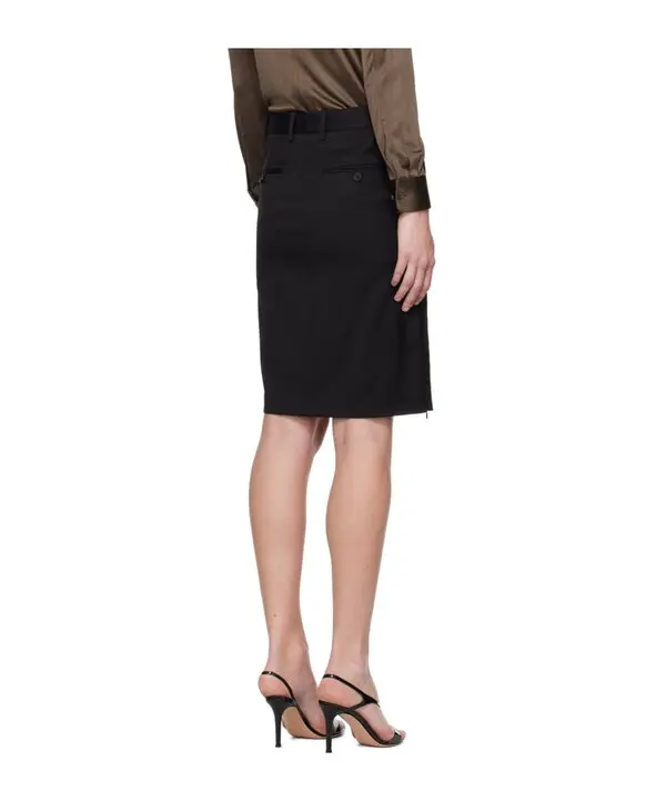 Helmut Lang Side Split Mini Skirt