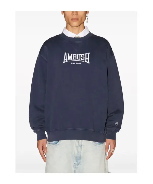 AMBUSH Logo Embroidered Crewneck Sweatshirt