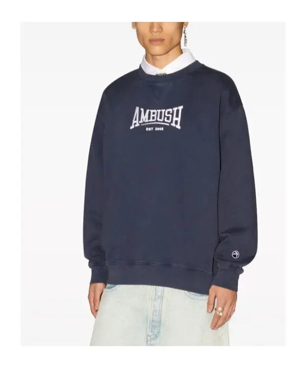 AMBUSH Logo Embroidered Crewneck Sweatshirt