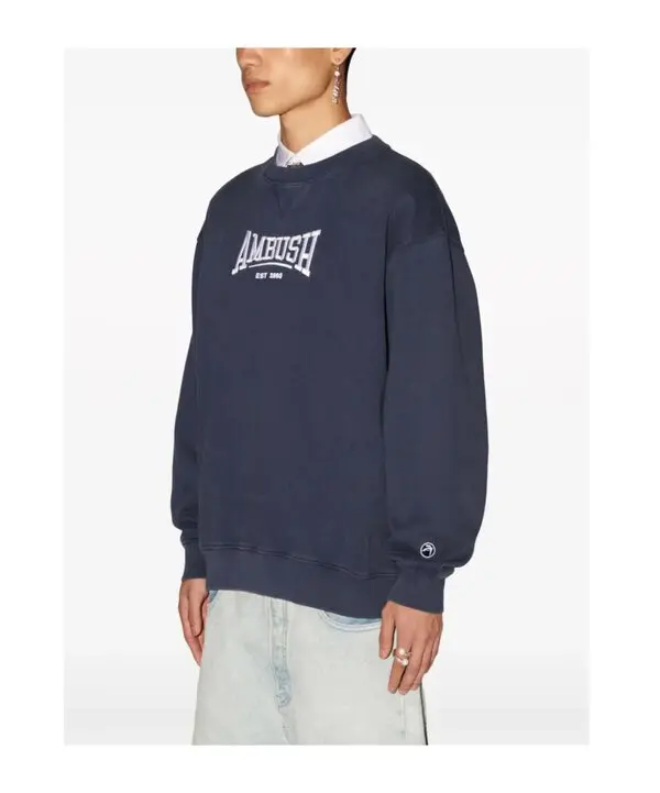 AMBUSH Logo Embroidered Crewneck Sweatshirt