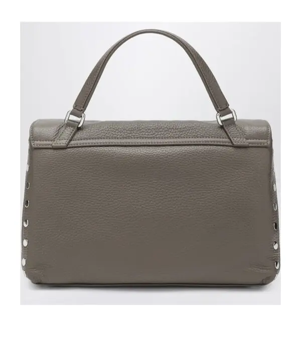 ZANELLATO Postina Studded Turn-lock Tote Bag - Gray