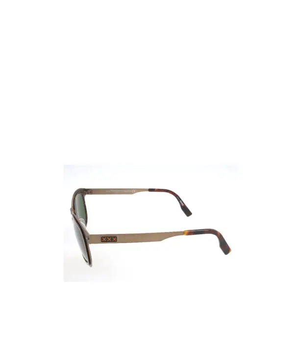 Zegna Full Rim Round Frame Sunglasses - Grey