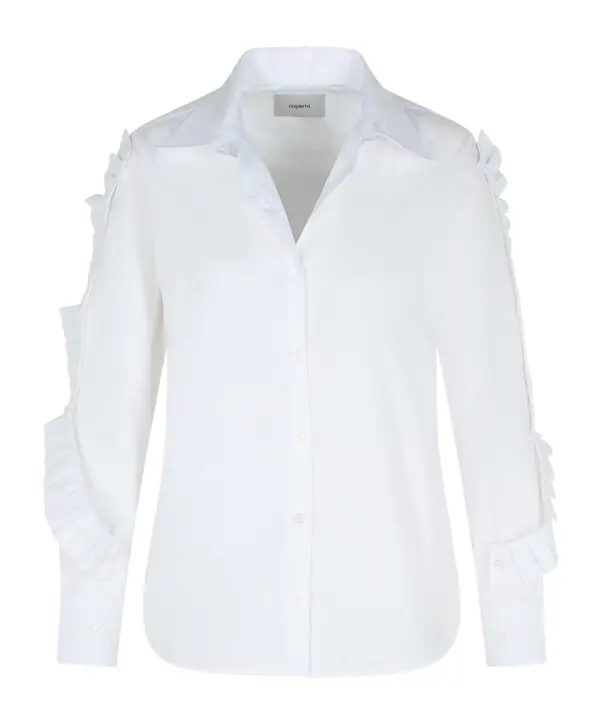 Coperni Ruffled Buttoned Shirt