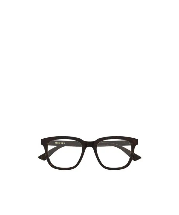 Alexander McQueen Square Frame Eyeglasses - Black
