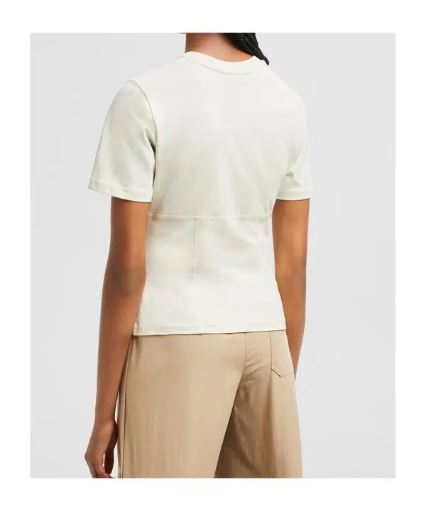 Moncler Beaded Floral Detail Crewneck T-shirt