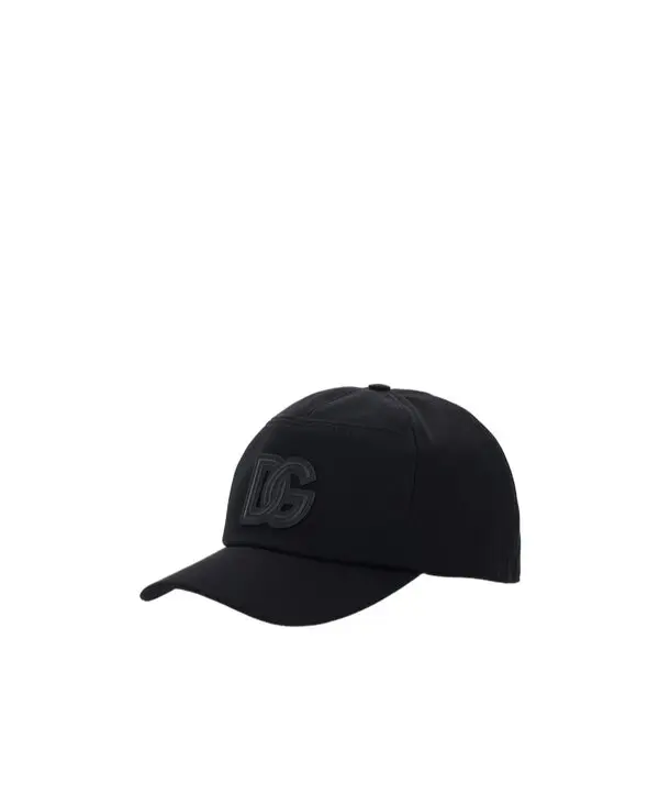 Dolce & Gabbana Dolce Gabbana Logo Patch Baseball Cap - Black