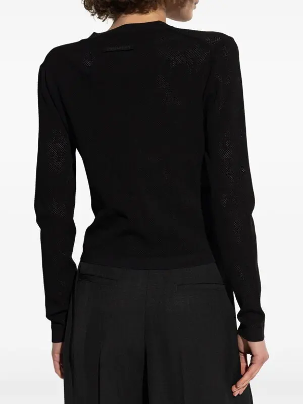 Tory Burch T Monogram Jacquard Cardigan - Black